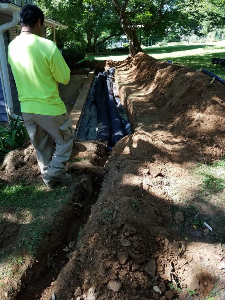 Yard Drainage Gallery | Hydro-Tech Irrigation Co