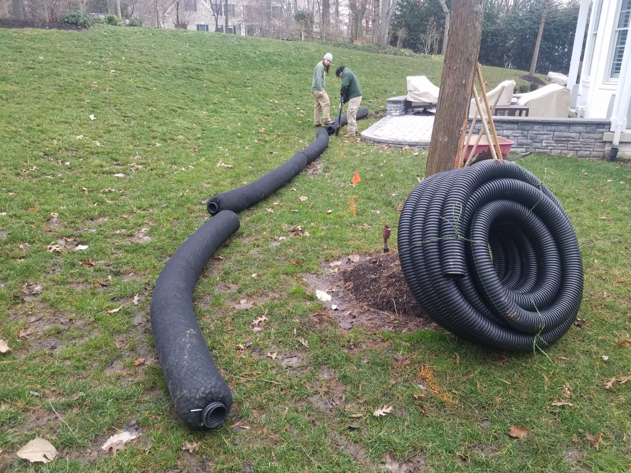 Yard Drainage Gallery | Hydro-Tech Irrigation Co